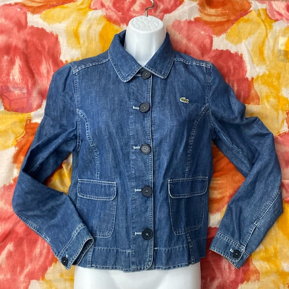 Lacoste | Jackets & Coats | Lacoste Authentic Vintage Jean Denim Jacket ...